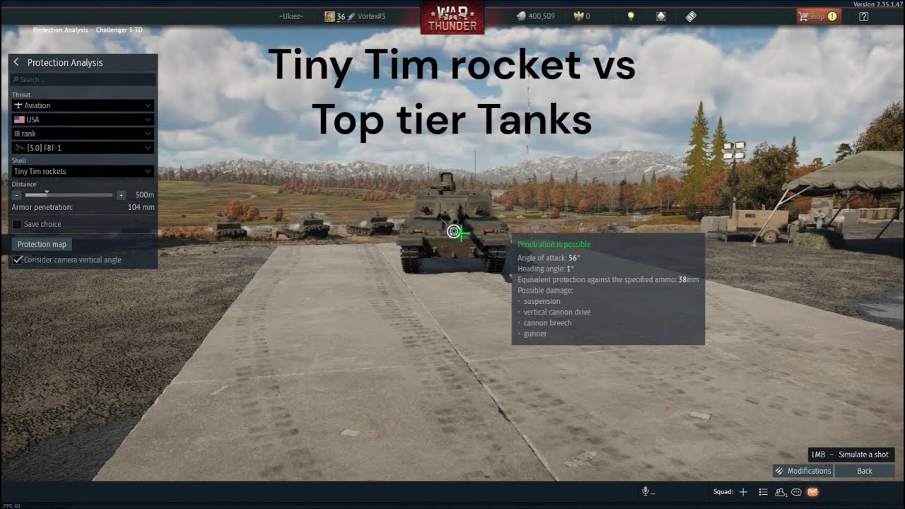 Tiny Tim Rocket Vs Top Tier Tanks - YouTube