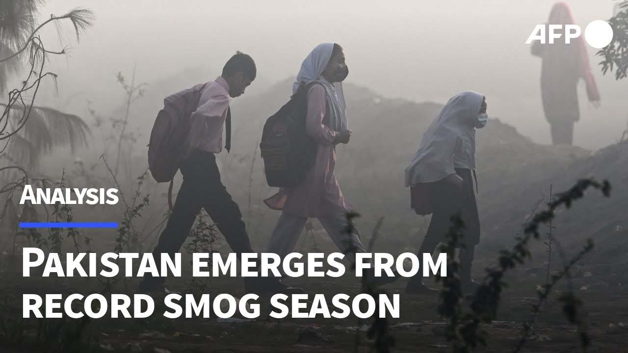 Pakistan emerges from record smog season | AFP - YouTube