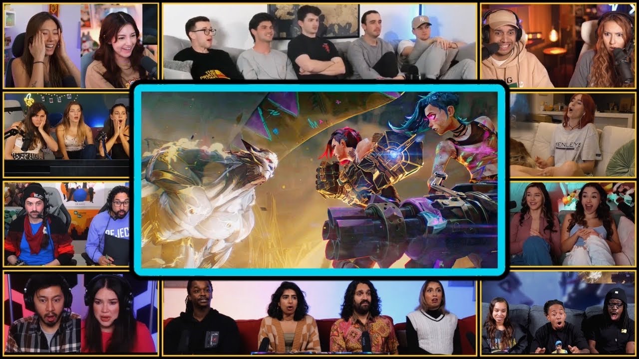 YouTubers React To VI AND JINX VS WARWICK | Arcane S2 Ep 9 Finale Vi ...