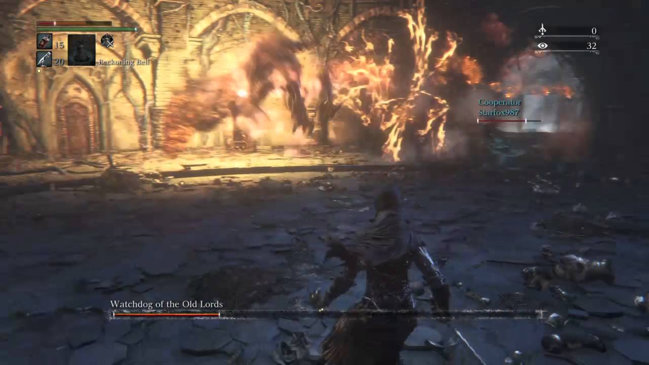 Bloodborne™ Fighting The Watchdog in The Chalice Dungeons - YouTube