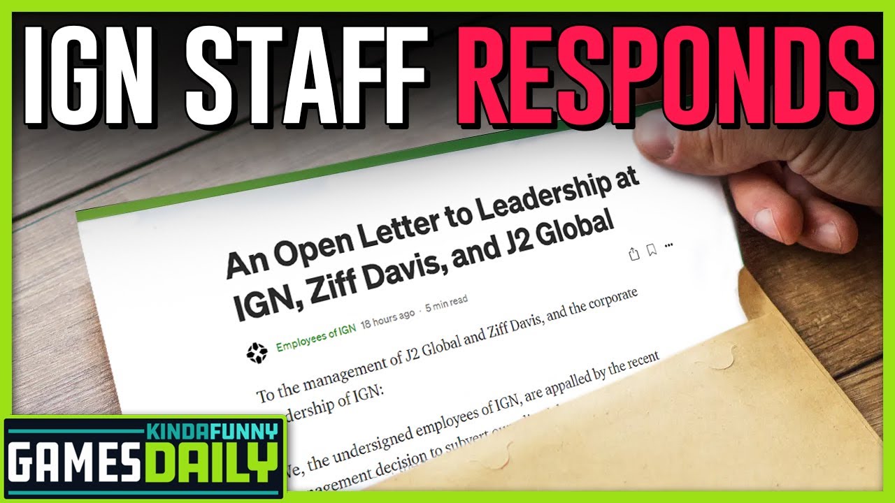 IGN Staff Responds to Management Censorship - Kinda Funny Games Daily ...