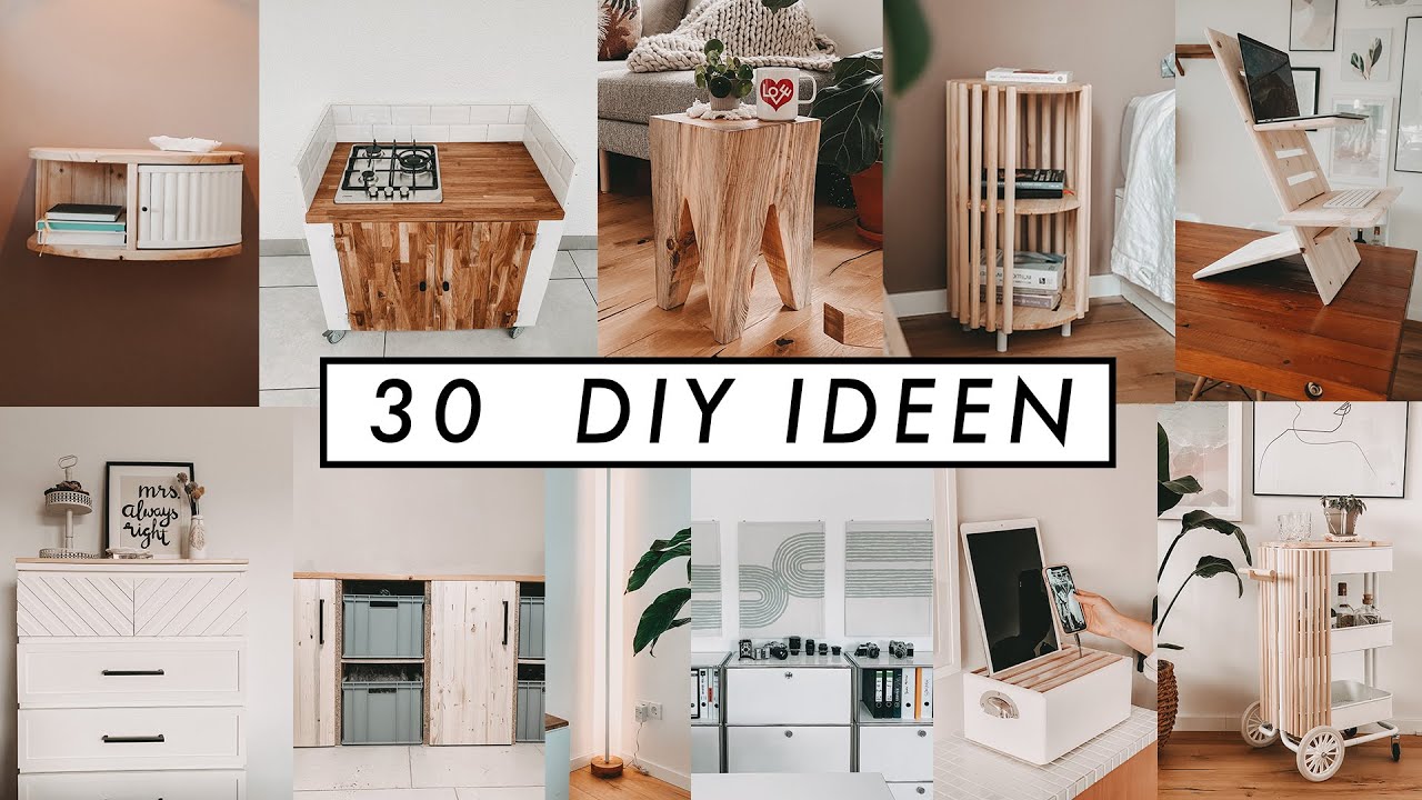 30 DIY & Upcycling Ideen für dein Zuhause aus Holz zum selber bauen ...