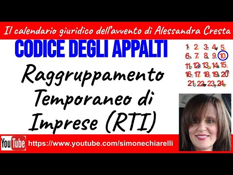 Avvento giuridico di Alessandra: RTI - raggruppamento temporaneo di ...