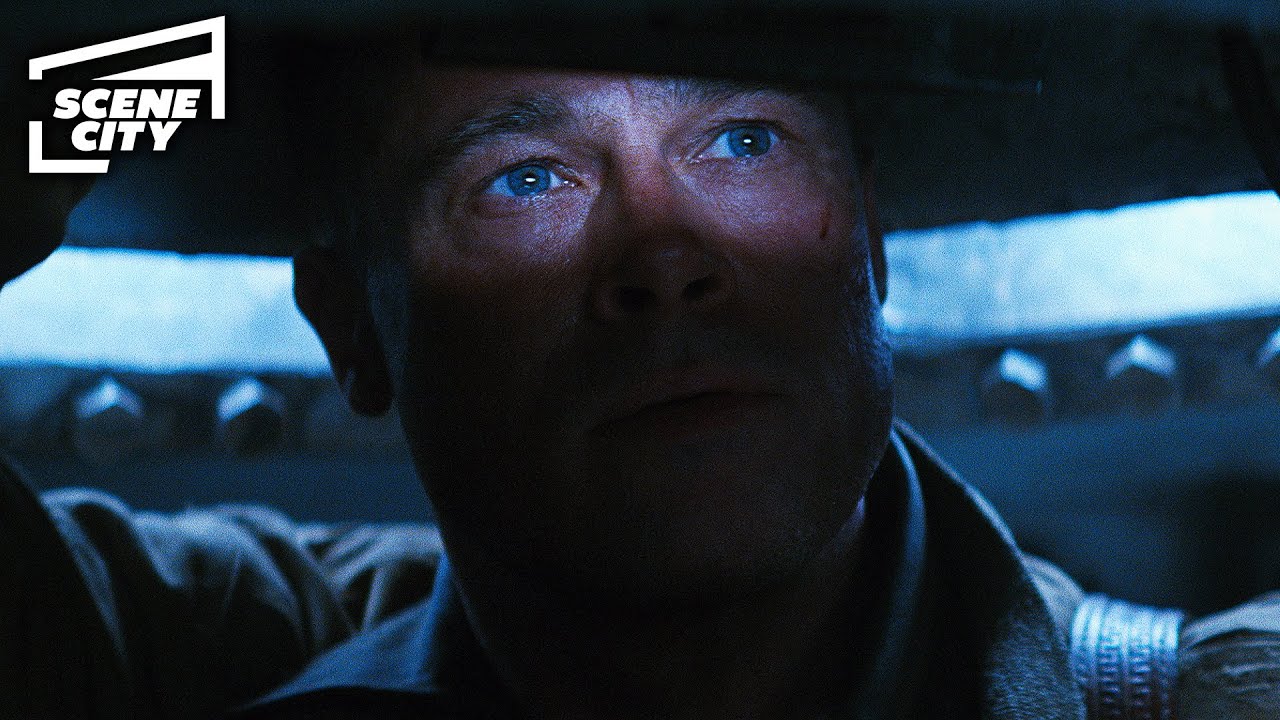 SS Battalion Under Fire from Tank Crew | Fury (Brad Pitt, Shia LaBeouf ...