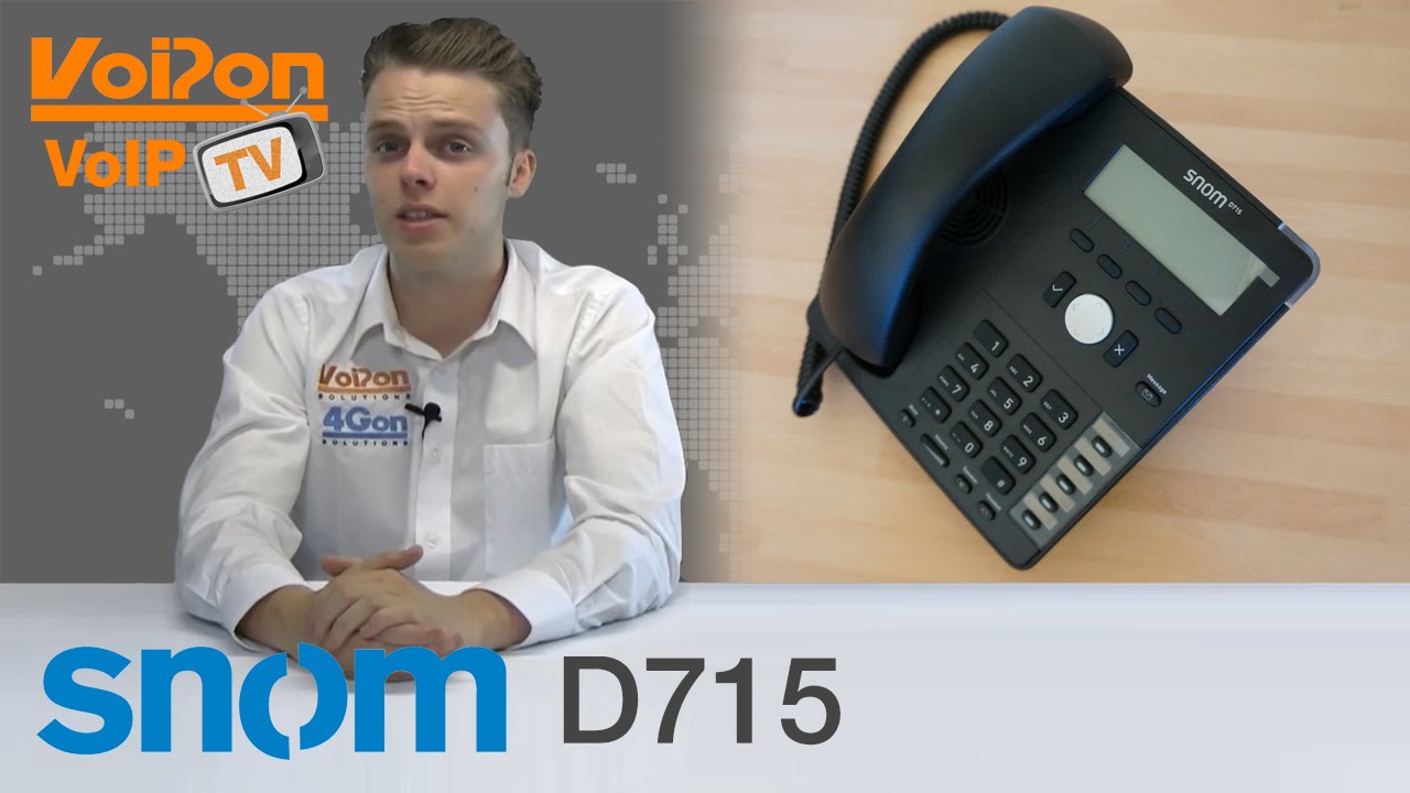 snom D715 IP Phone Video Review / Unboxing - YouTube