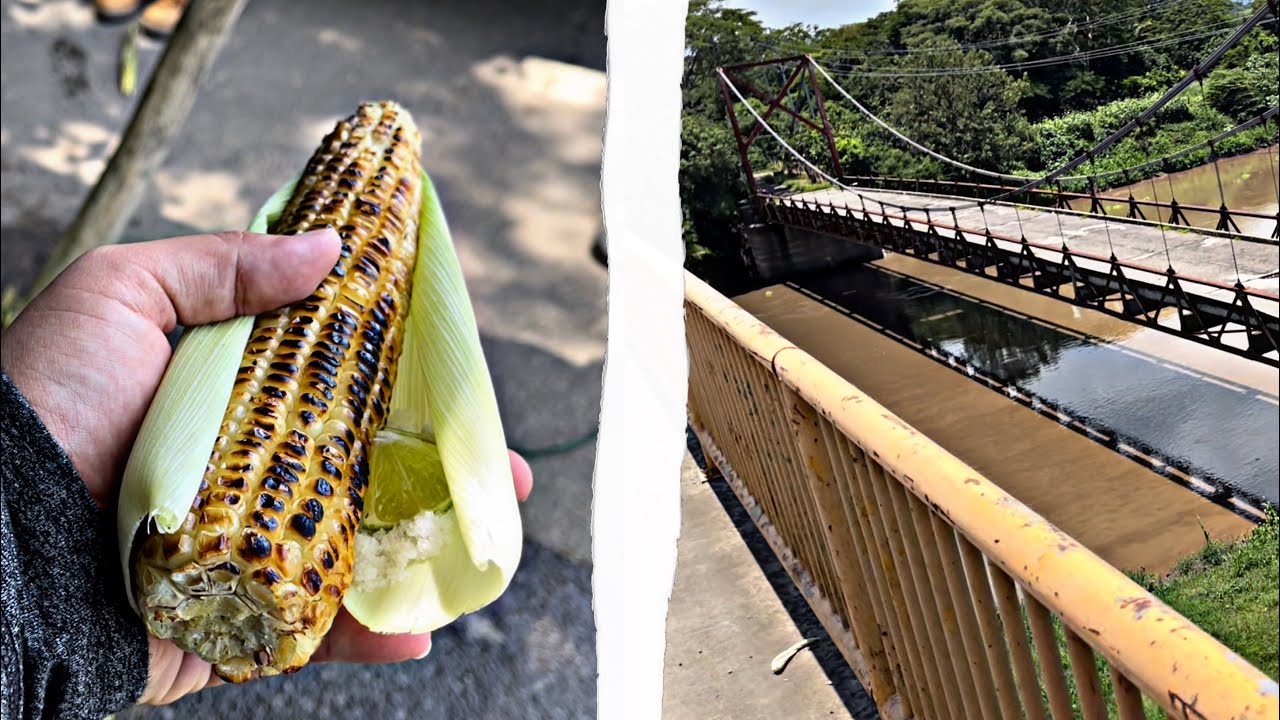 COMIENDO ELOTE ASADO EN EL PUENTE COLIMA RÍO LEMPA - YouTube