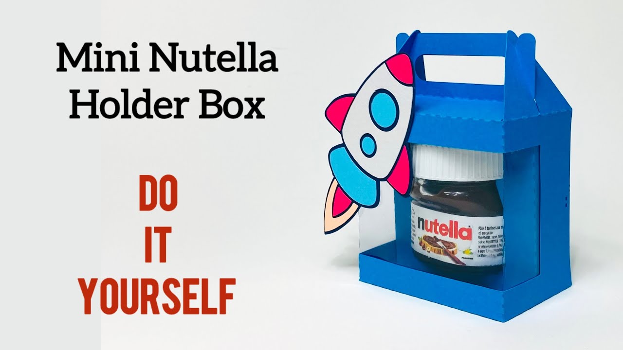 DIY Mini Nutella Holder Box Template | Easy Gift Idea for Kids and ...