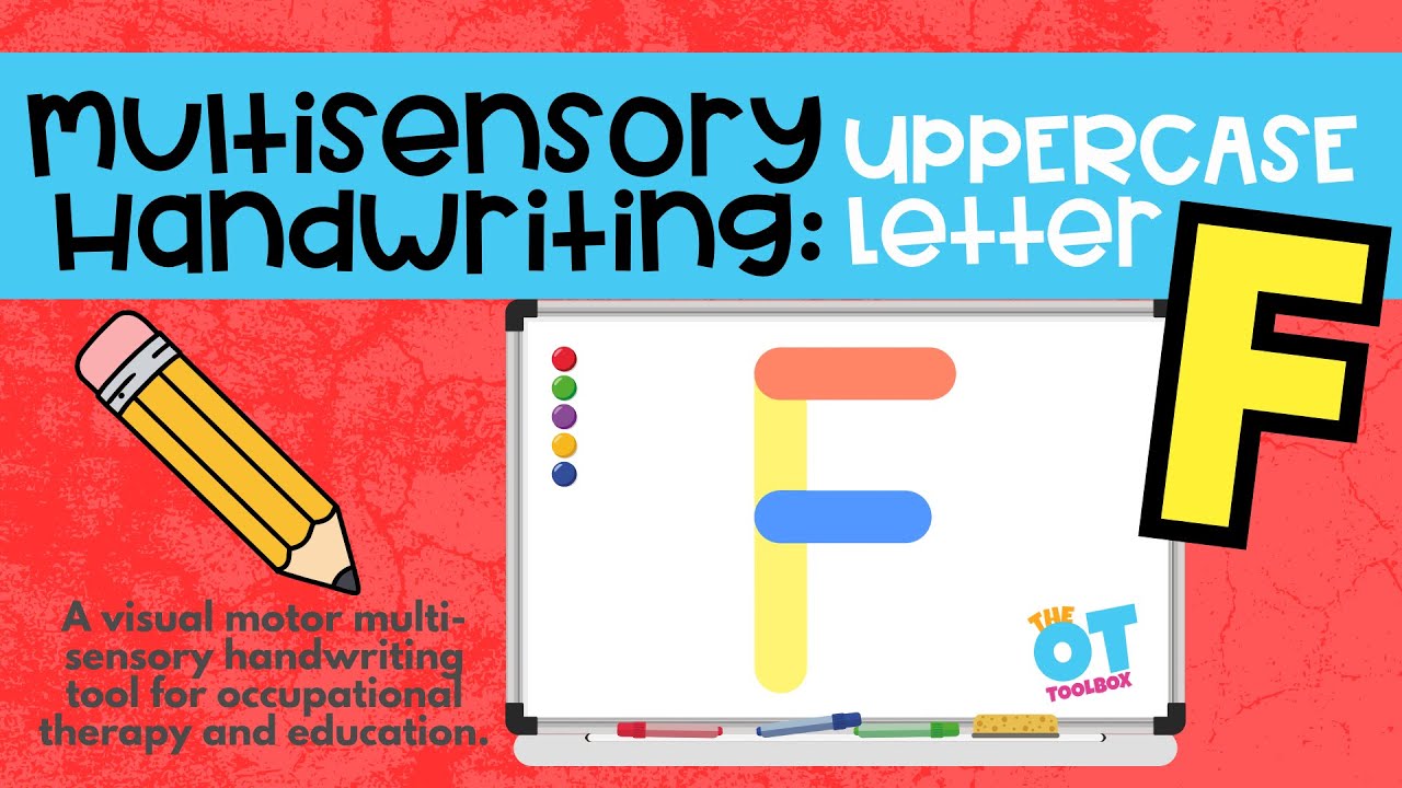 Upper Case F Letter Formation Video - YouTube
