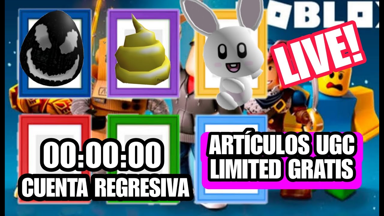 🔴ARTICULOS UGC LIMITEDS GRATIS CUENTA REGRESIVA LIVE ROBLOX - YouTube