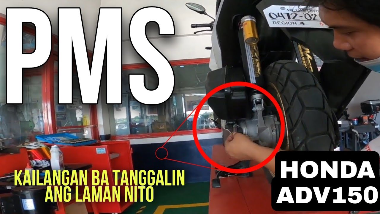 HONDA ADV150 FIRST PMS | ANO MGA GAGAWIN SA UNANG PMS NG MOTOR - YouTube