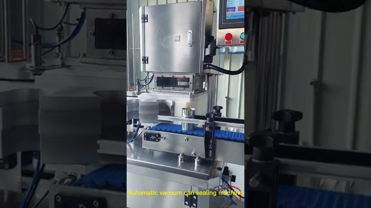 Automatic canned food vacuum crimping machine for tin cans, canning ...