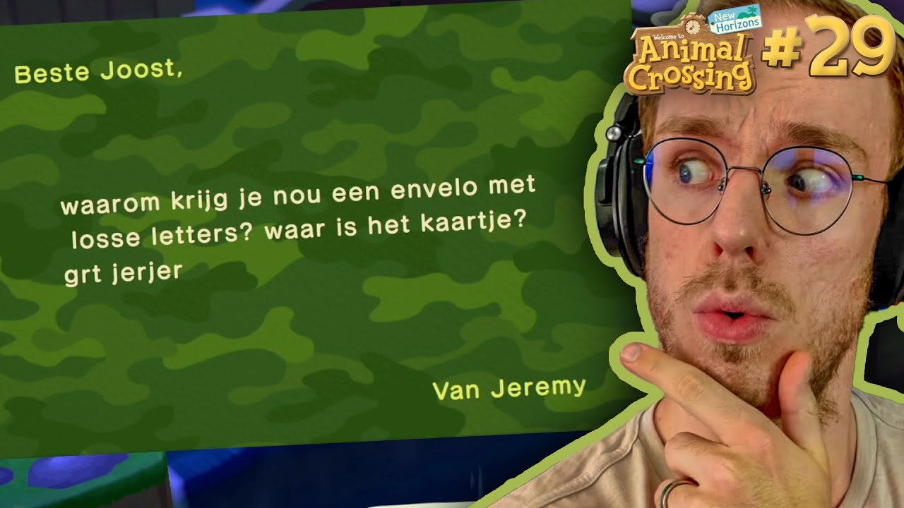 EEN BRIEF VAN JEREMY?? | Animal Crossing: NH - DEEL 29 - YouTube