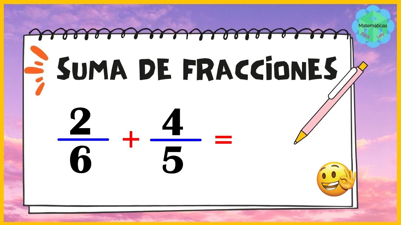 Suma de Fracciones 😍 Diferente Denominador👌Muy fácil - YouTube