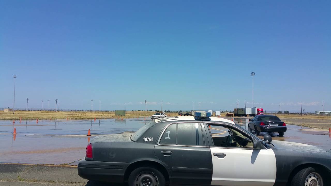 SacPD EVOC Training - Skid Pan 1 of 3 - YouTube