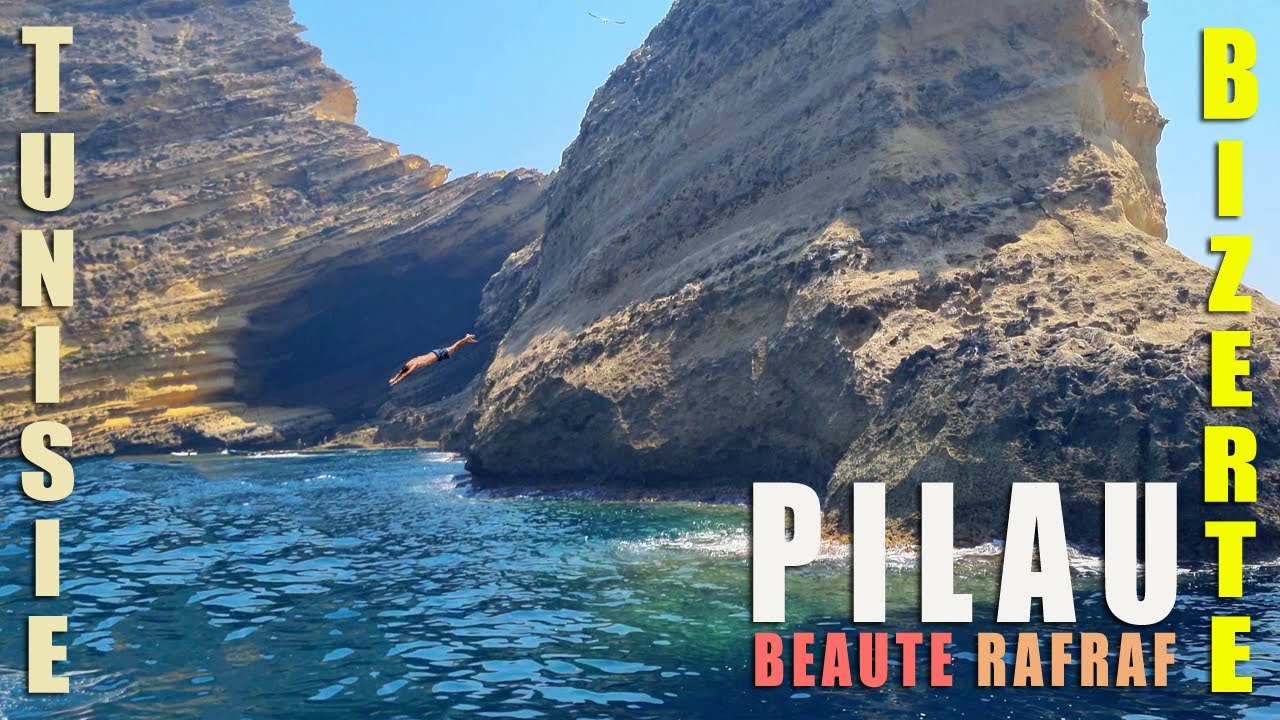 Visite rocher ile Pilau, la beauté de Rafraf, Bizerte; زيارة جزيرة ...
