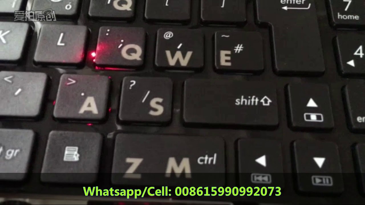 Laptop Keyboard engraving with Mopa laser marking machine - YouTube