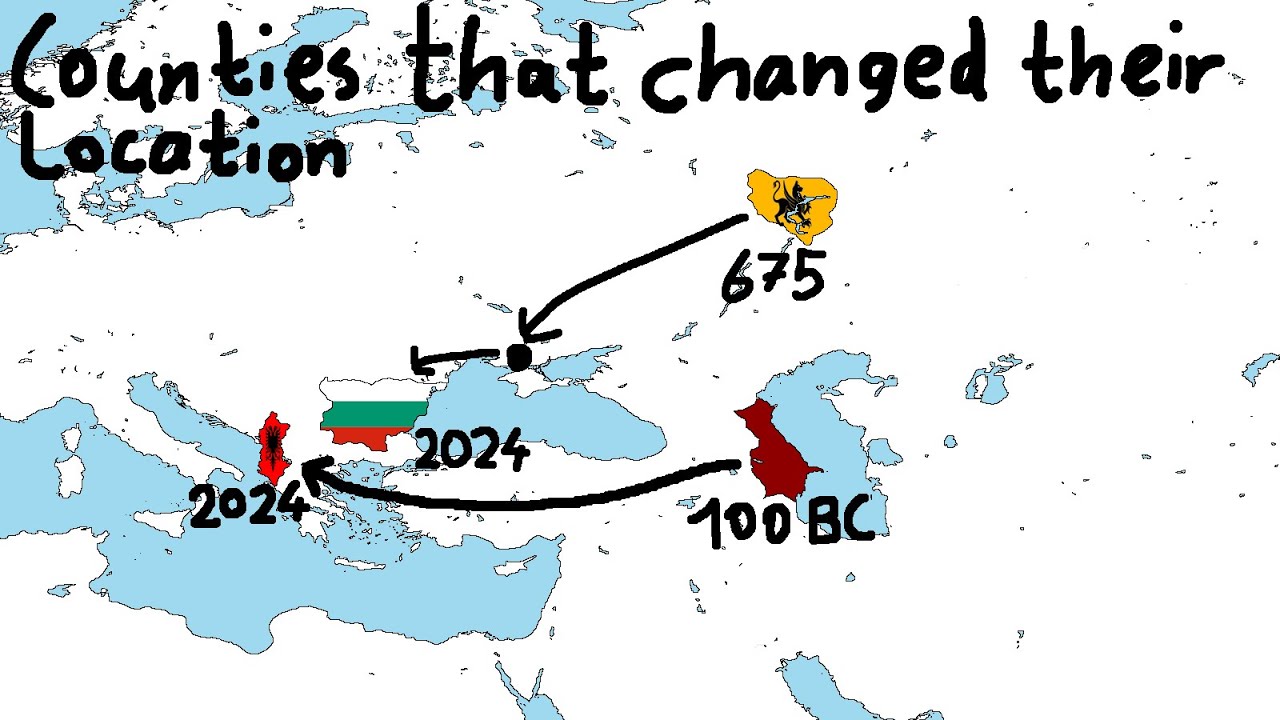 Countries that moved throughout history (Part 1) - YouTube