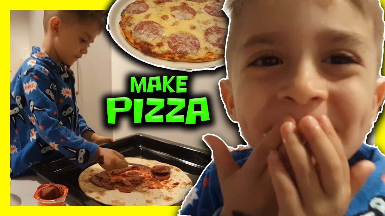 MAKING PIZZA CHALLENGE! Learn how to make Pizza for Kids - YouTube