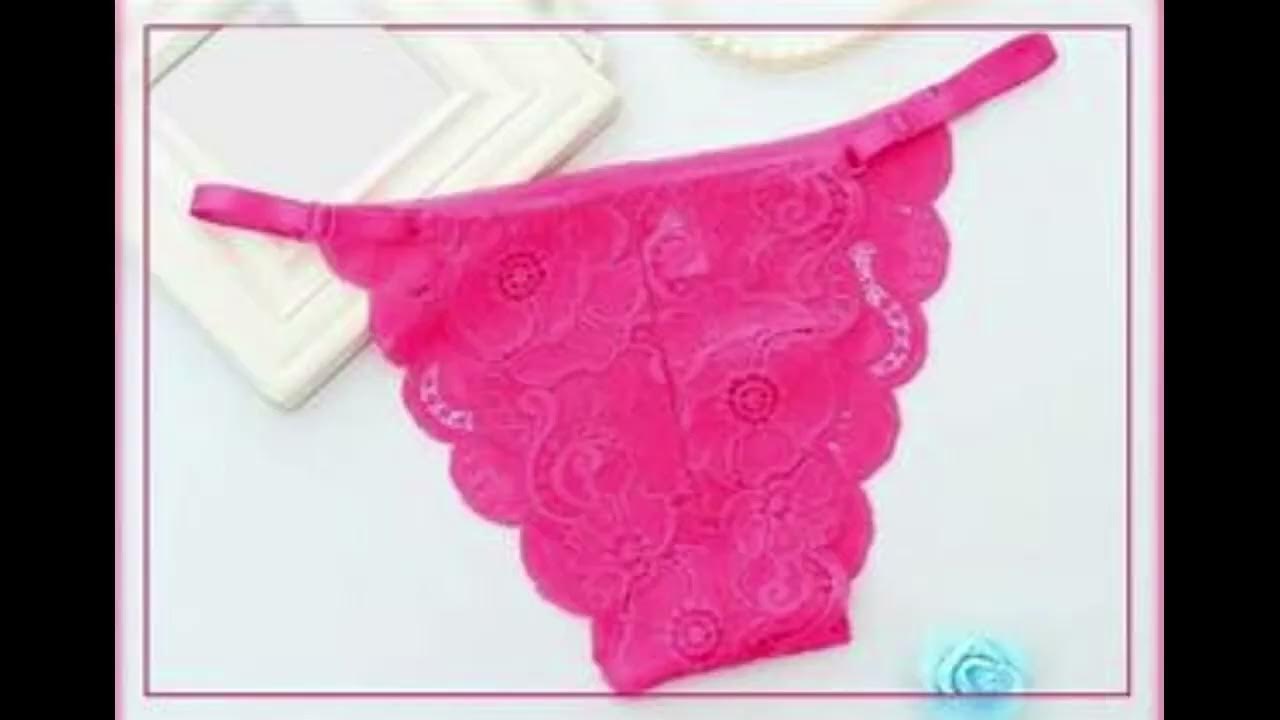 Girl Women C String Spandex C Shaped Seamless Invisibel Thong - YouTube