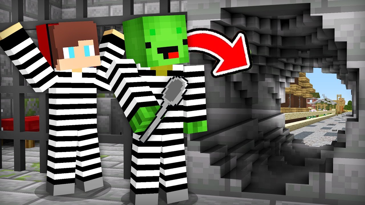 Mikey and JJ Escape From PRISON in Minecraft - Maizen Challenge - YouTube