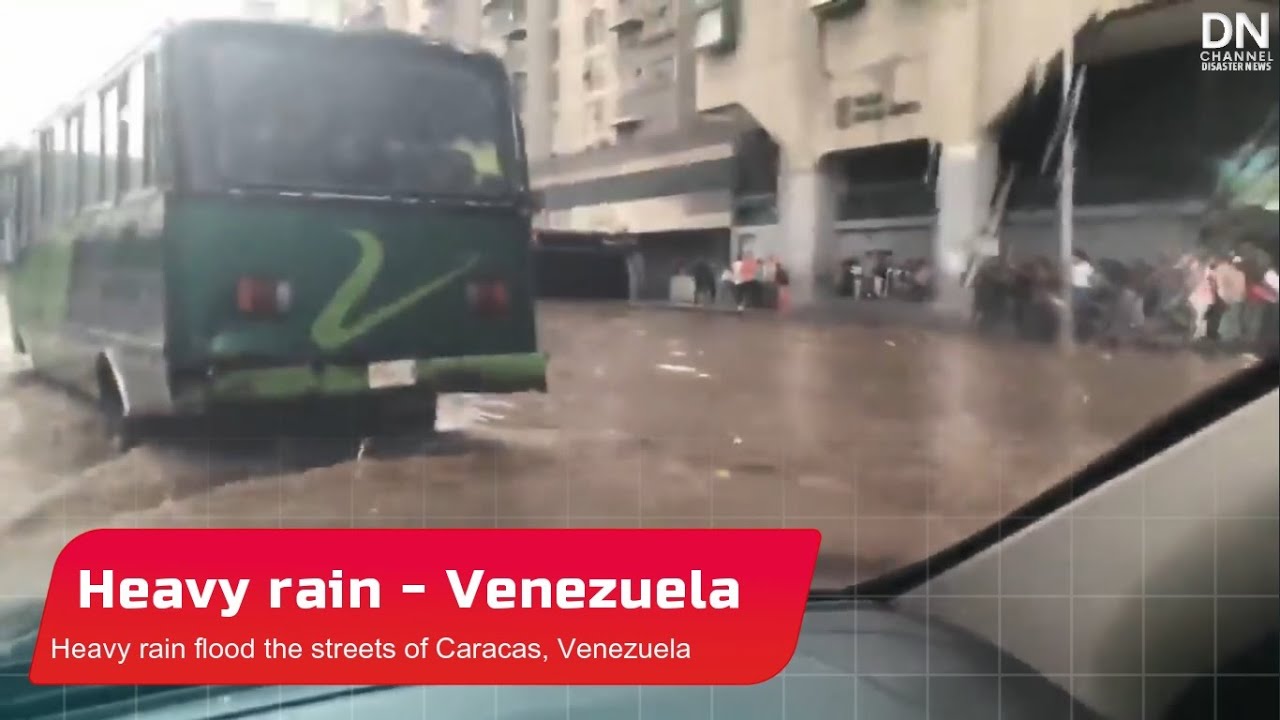 Heavy rain flood the streets of Caracas, Venezuela - Oct. 15, 2020 ...