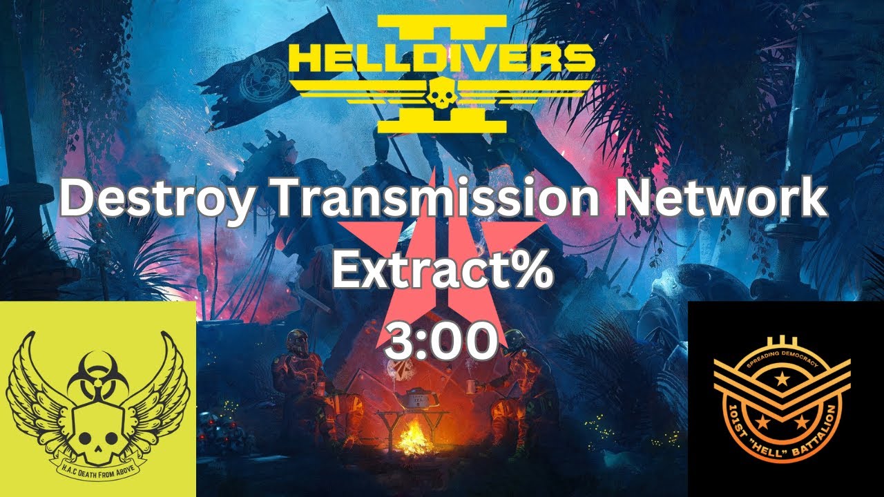 OLD WR Transmission Network Helldivers 2 Speedrun: Extract% | Automatons | MEDIUM | Multiplayer ...