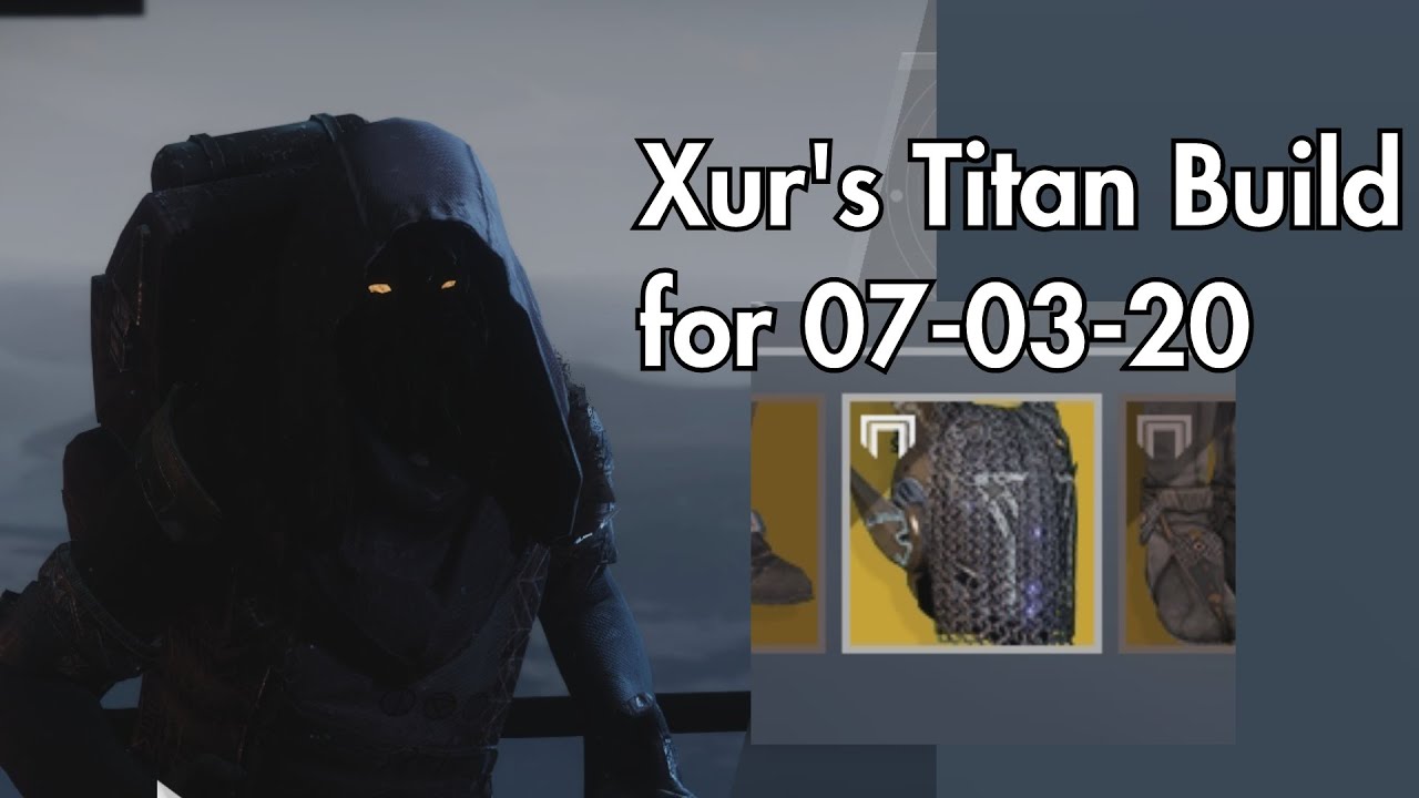 Xur's 62 stat total Mask of the Quiet One | 07-03-20 Build @Ekuegan ...