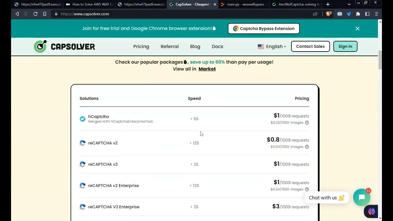 How to solve AWS WAF CAPTCHA with CAPSOLVER and PYTHON - YouTube