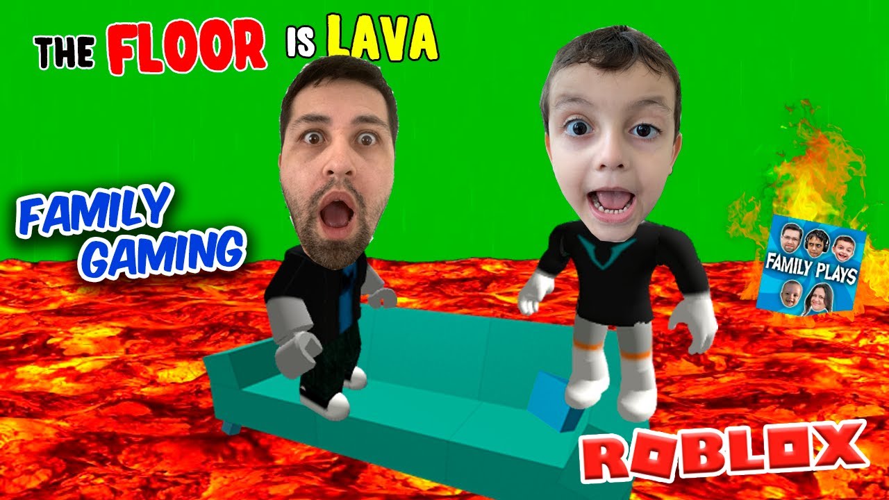 Roblox O Chão é Lava!! (Roblox the Floor is Lava Escape) Family Plays ...