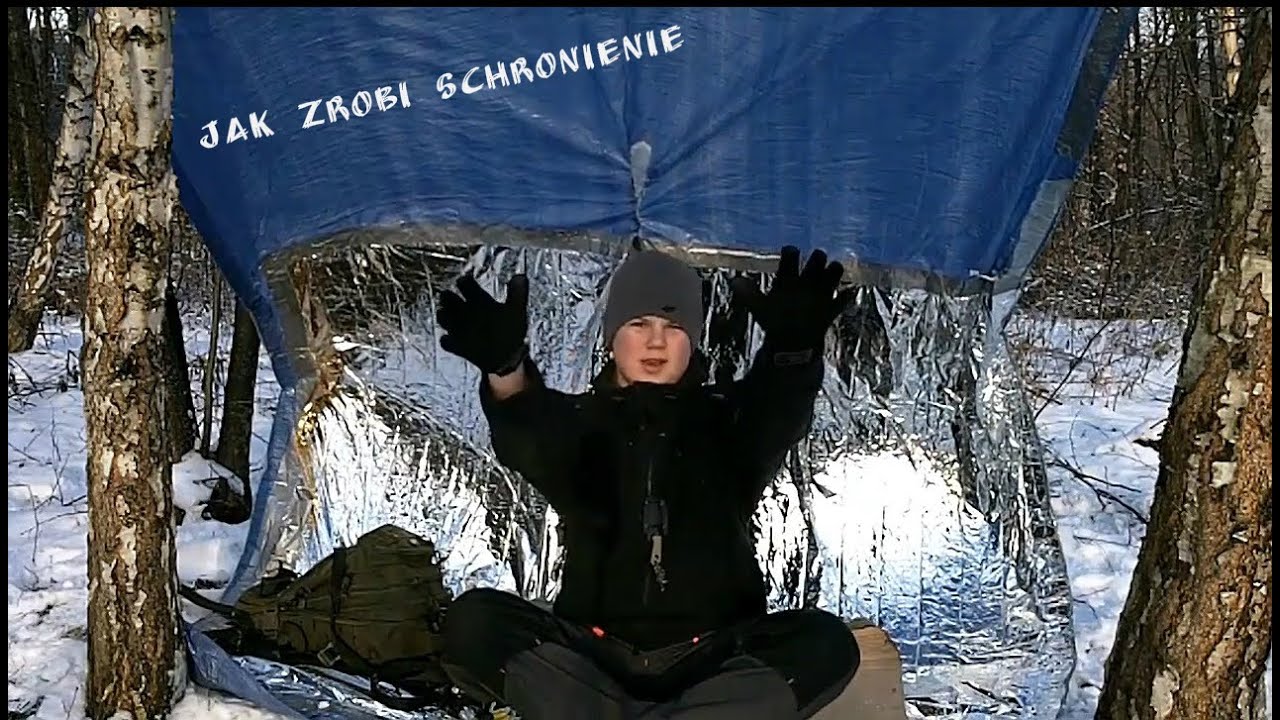 Jak zrobić schronienie z plandeki budowlanej - YouTube