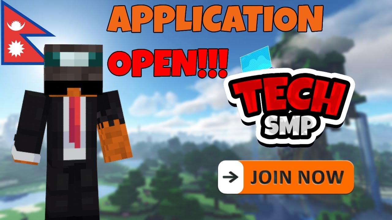 APPLICATION OPEN FOR TECH SMP S1 | @SAU_G065 | JOIN FAST!! - YouTube