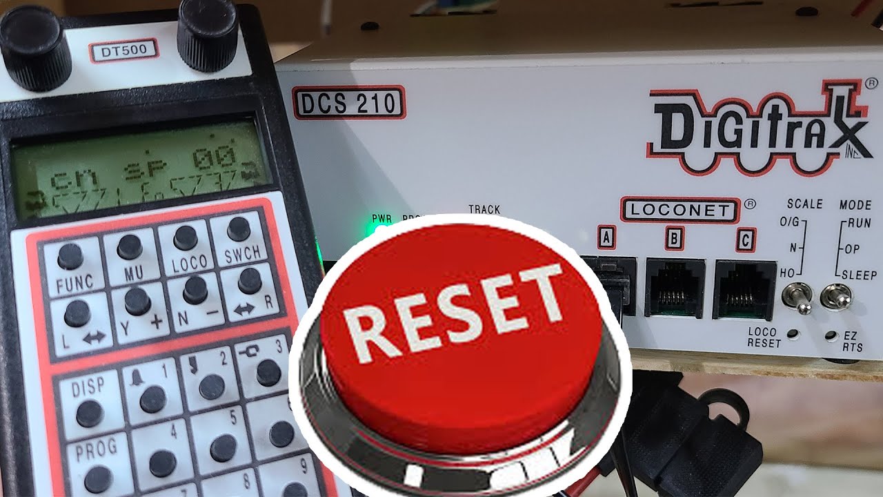 How to RESET your Digitrax DCS210 Command Center - YouTube