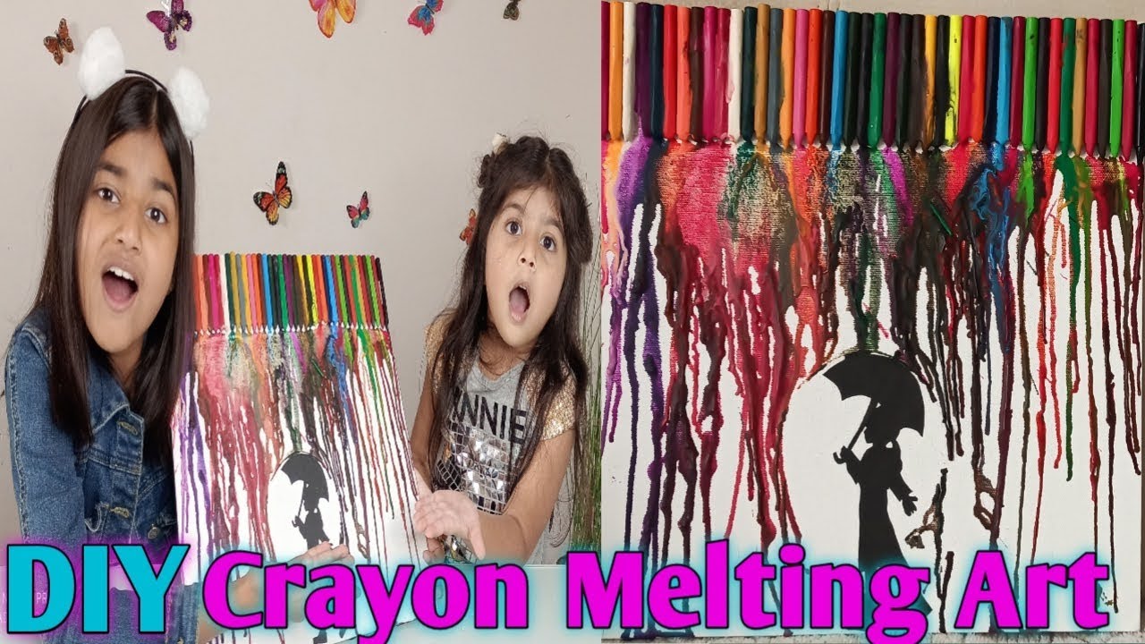 DIY Crayon Melting Art For Kids With Zynzoe - YouTube
