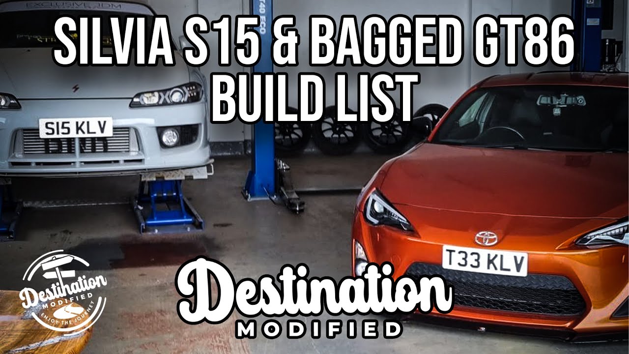 NISSAN SILVIA S15 SPEC R & BAGGED TOYOTA GT86 BUILD BREAKDOWN - YouTube