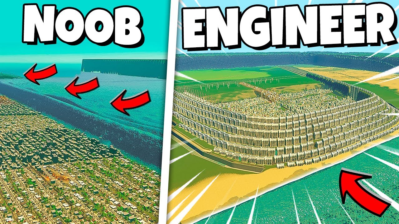Stopping tsunamis with IMPOSSIBLE ENGINEERING in Cities Skylines! - YouTube
