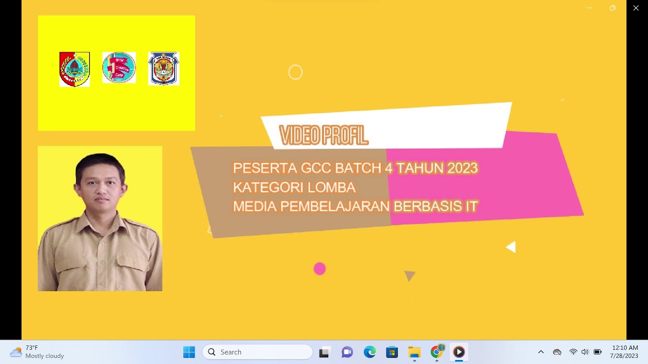 video profil GCC GTK Creative Camp Batch 4 Tahun 2023 - YouTube