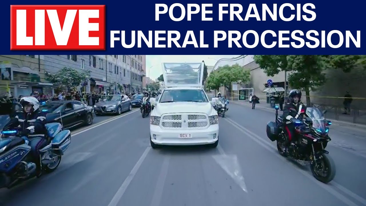 Pope Francis' procession throughout Vatican City and Rome - YouTube