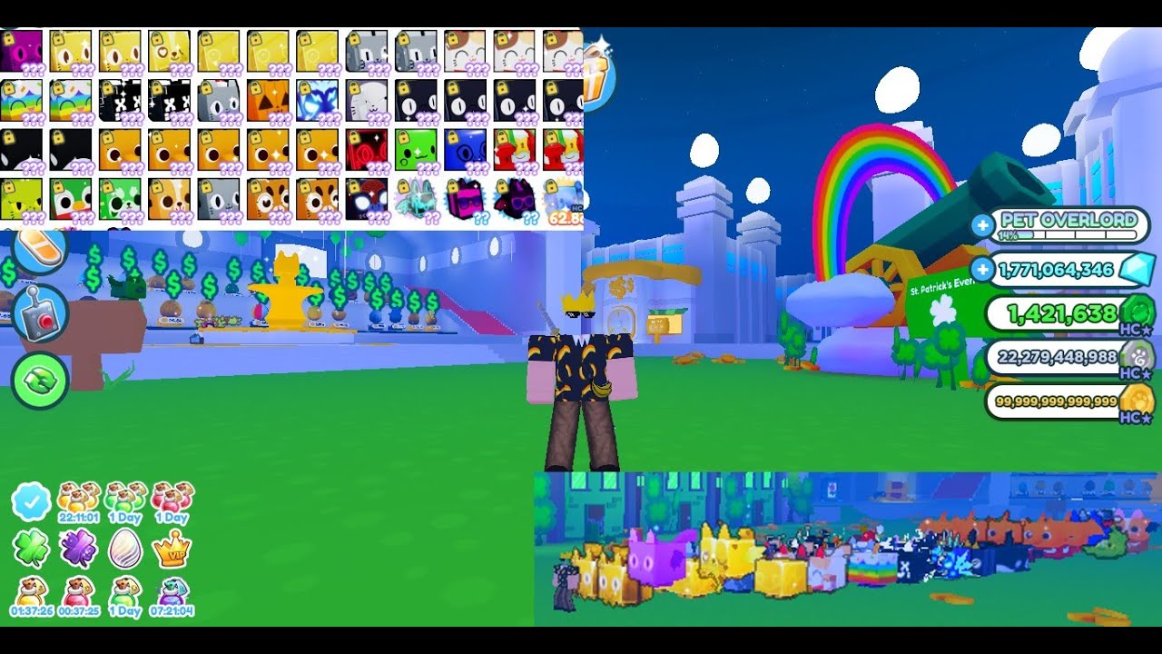 finally a full team of huge pets in HC pet simulator X - YouTube