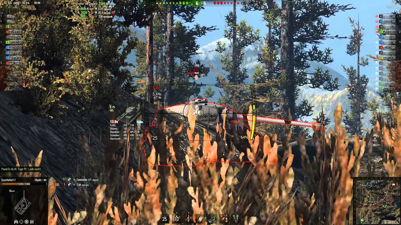 World of Tanks Gameplay with Obj.140 - YouTube