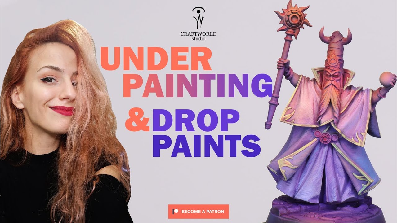 UNDERPAINTING MINIS & DROP PAINTS - Miniature Painting - YouTube