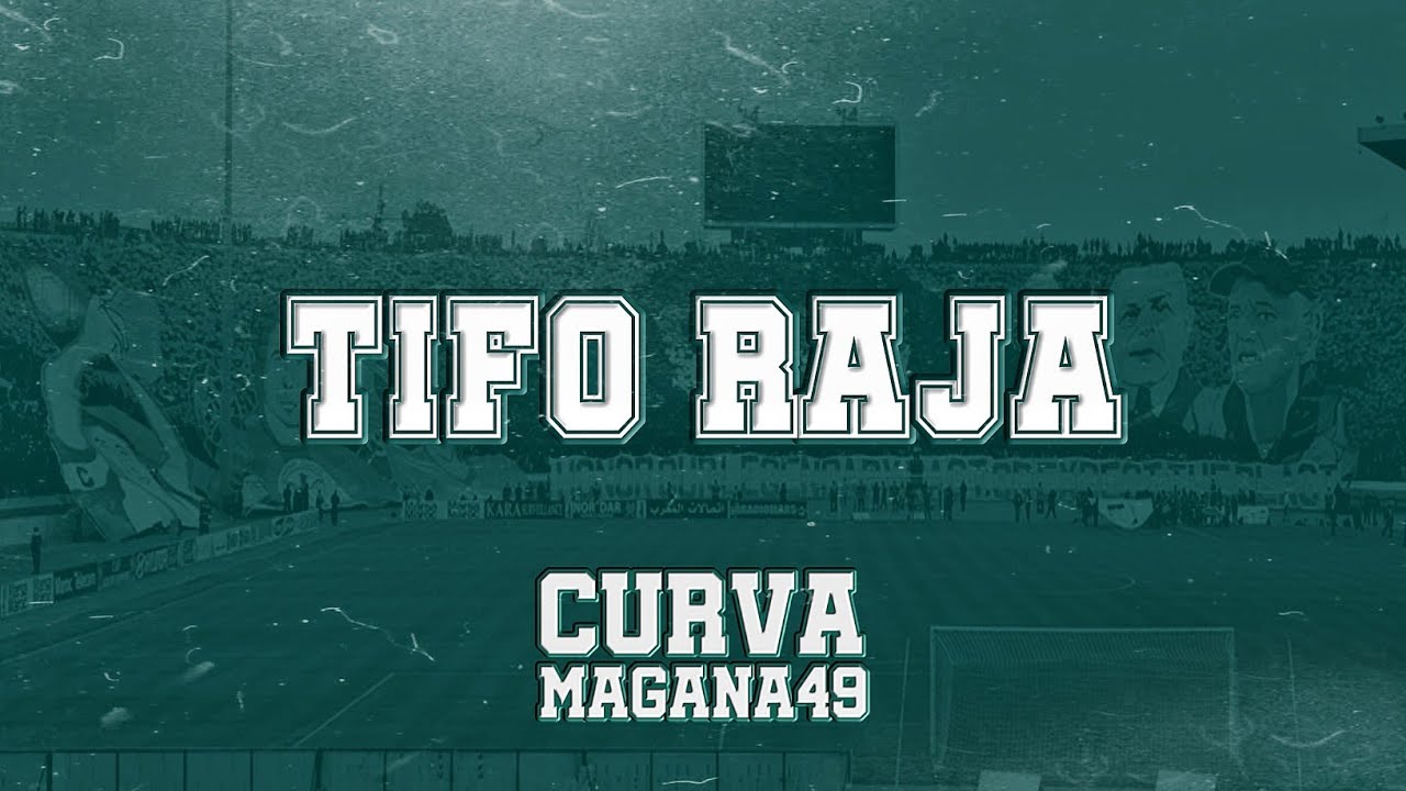 ثمانية تيفوهات في مبارة واحدة لجمهور الرجاء العالمي - 8 TIFO RAJA - YouTube