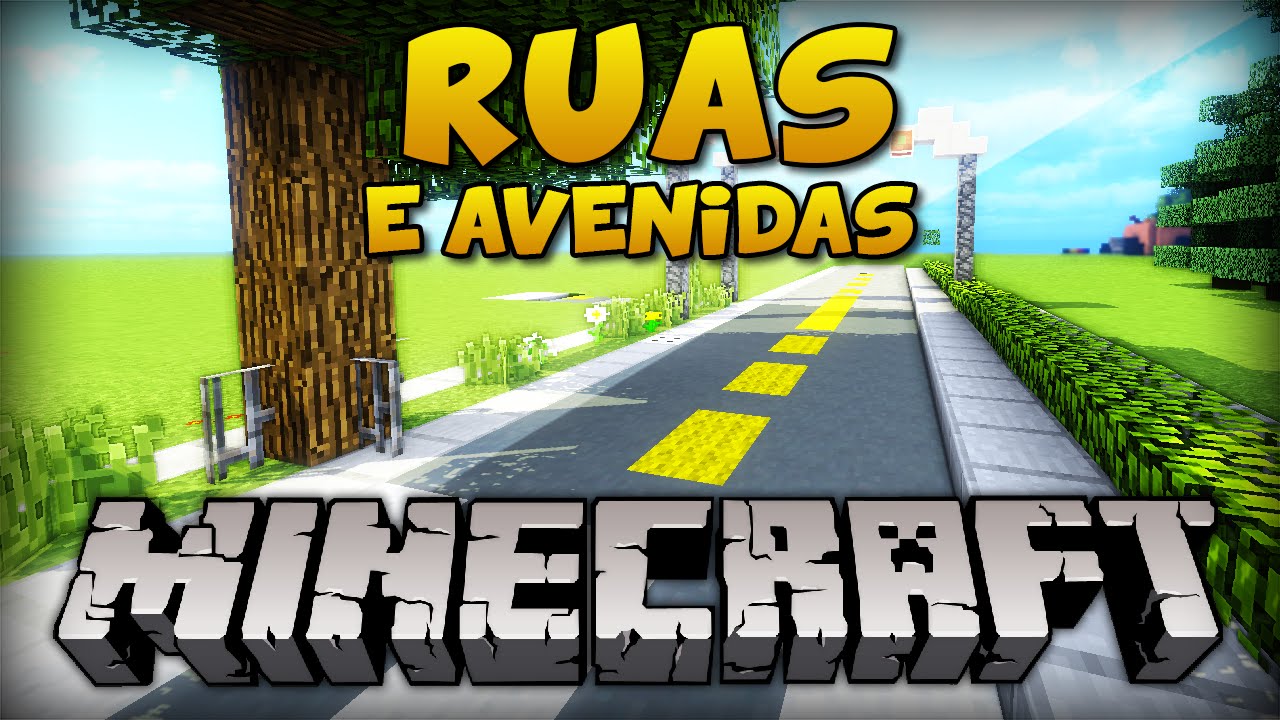 COMO FAZER RUAS PARA CIDADES MODERNAS - MINECRAFT - YouTube