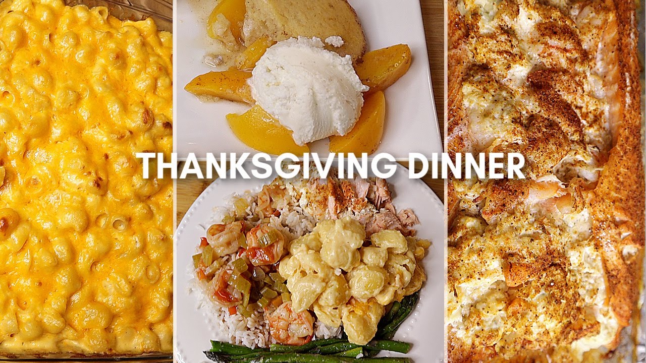 Cook Thanksgiving Dinner with Me 2020! 4.5 Hour Feast (non-traditional ...