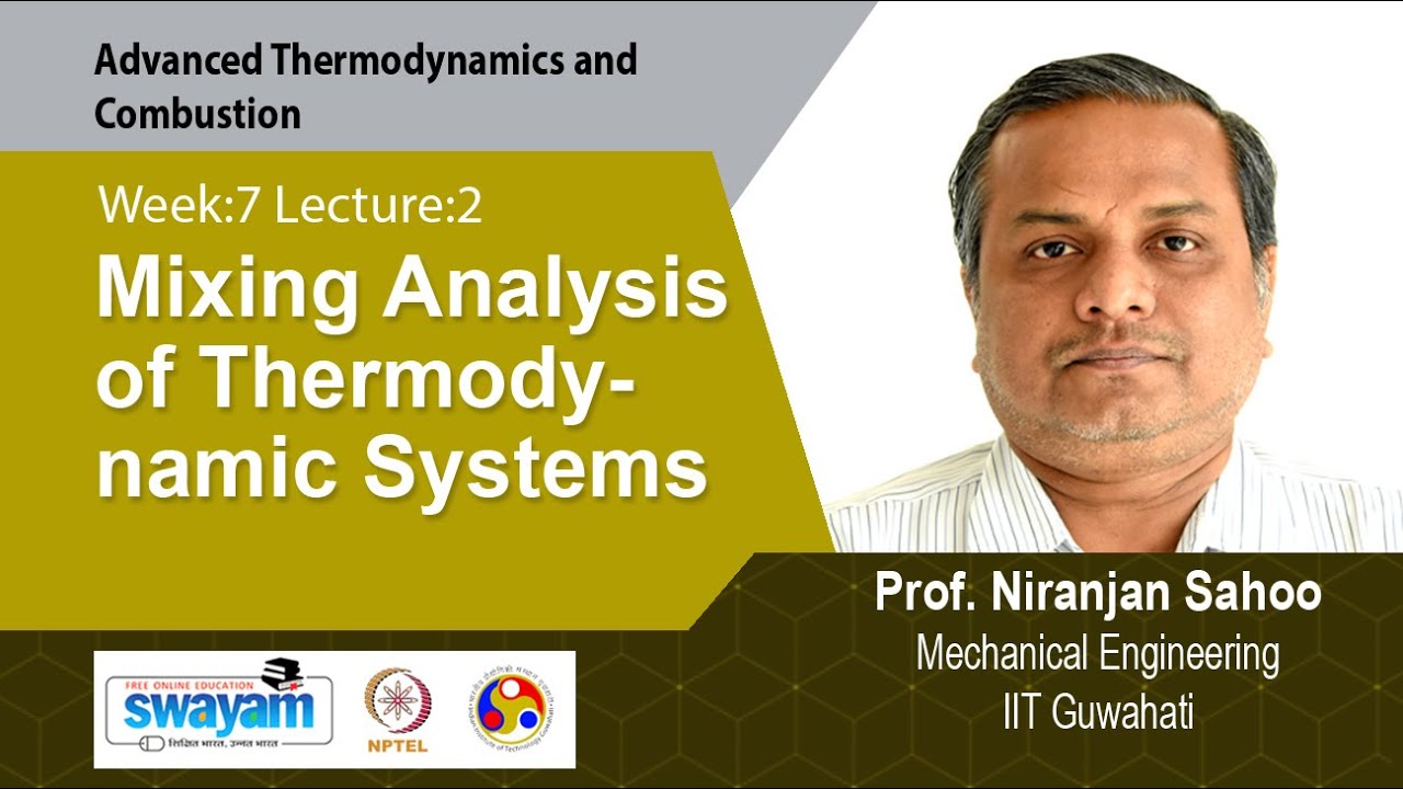 Lec 18: Mixing Analysis of Thermodynamic Systems - YouTube