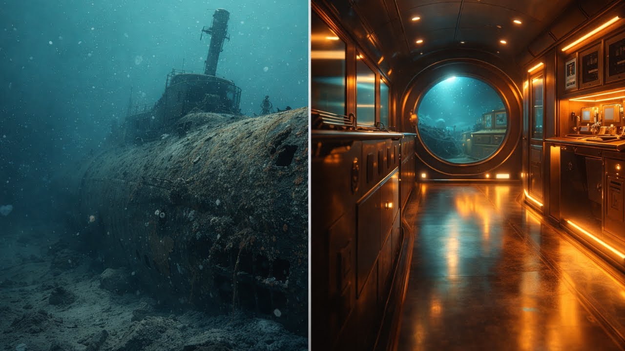 Restoring a sunken wwii submarine into an underwater living vault - YouTube