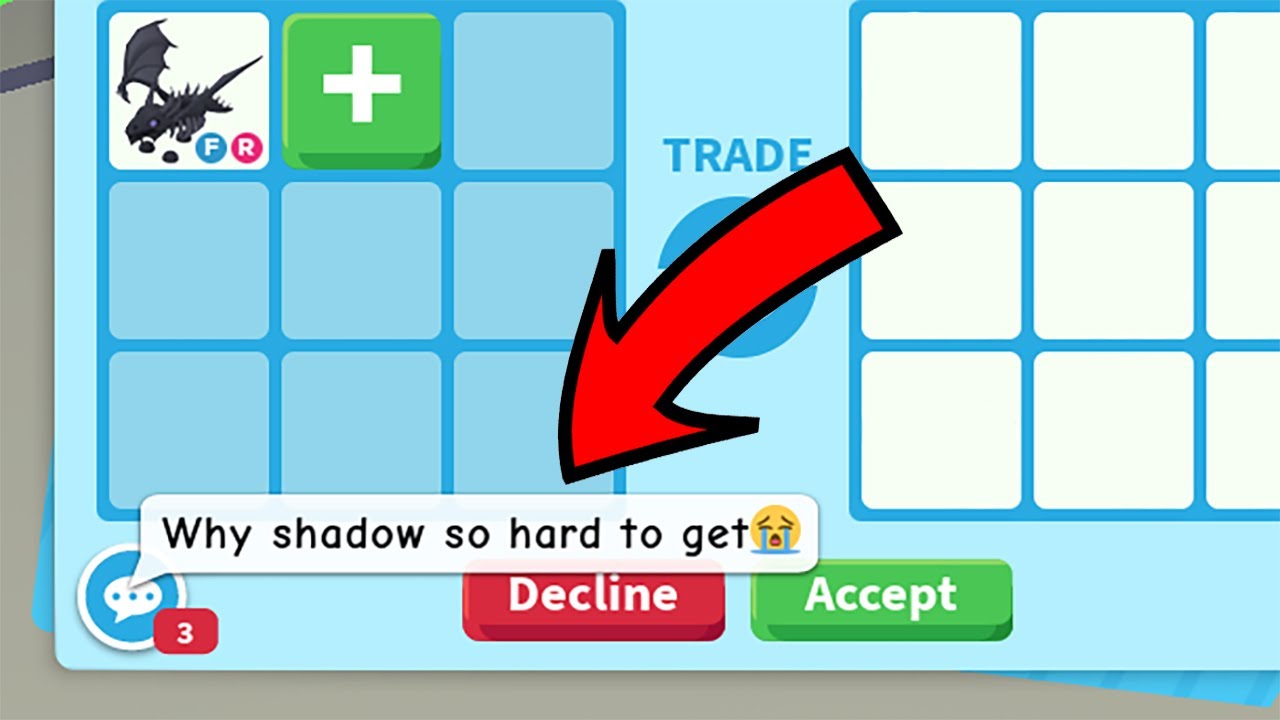 When you TRADE your SHADOW with a NEWBIE in Adopt Me... - YouTube
