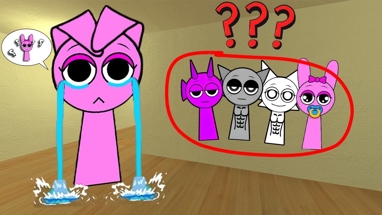 Sad Sprunki Pinki Wants Me To Find Baby Pinki, From Full Hotel of Angry ...