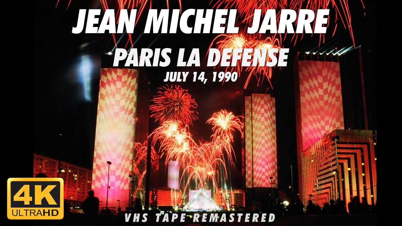 Jean Michel Jarre - Paris La Defense (July 14, 1990) [4K Remastered VHS ...