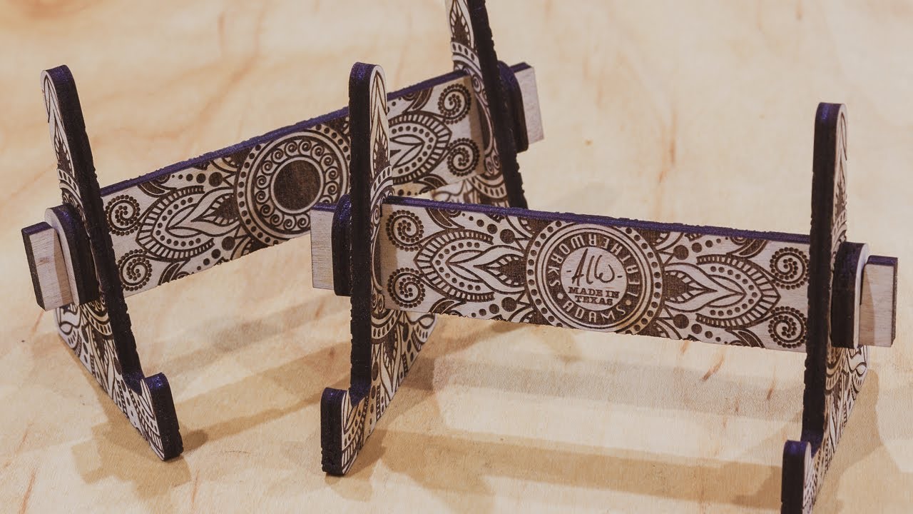 Making a Laser Cut Phone Stand - YouTube