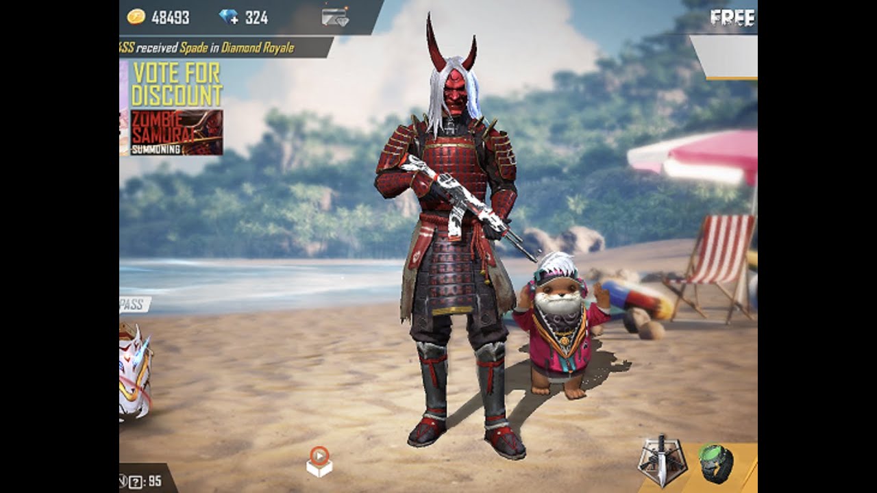 Free Fire Zombie Samurai Bundle in 3-4 Spin Tips | Free Fire Zombie ...